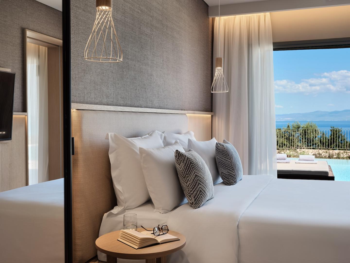 Two-Bedroom Panoramic Suite with Sea View, Private Pool & Jacuzzi ...